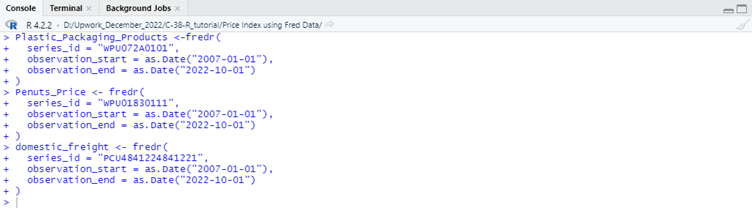 How to create a price index in R using Fred Economic Data - ProgrammingR